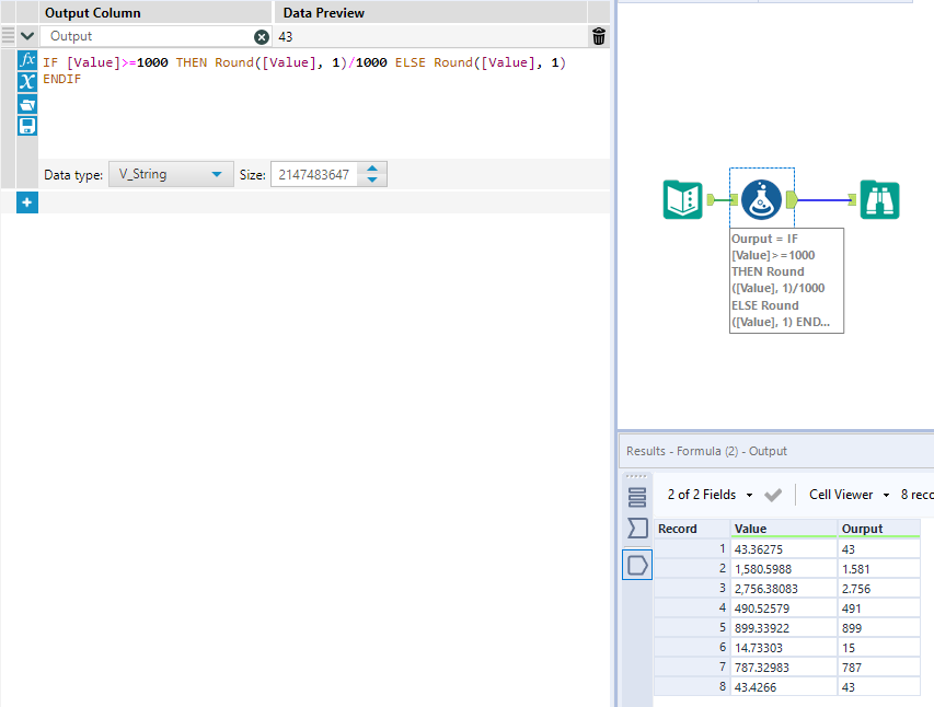 Solved: Rounding and Decimals in output - Alteryx Community