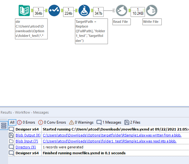 Solved: Moving files to another directory - Alteryx Community