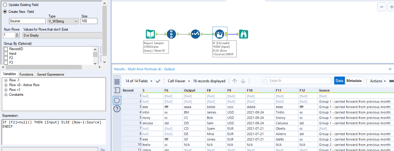 Solved: Reporting from several groups - Alteryx Community