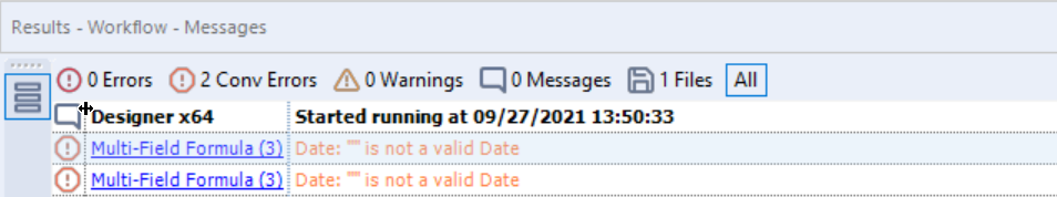 Solved: Problem with Date: "" is not a valid date - Alteryx Community