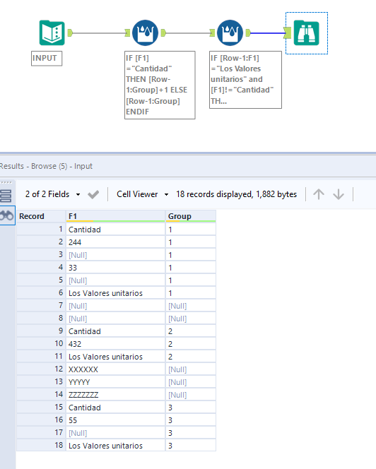 Group Records Between Two Strings Alteryx Community 