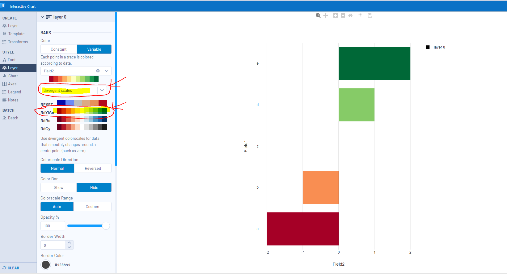 Solved: Coloured Bar Chart Formatting - Alteryx Community