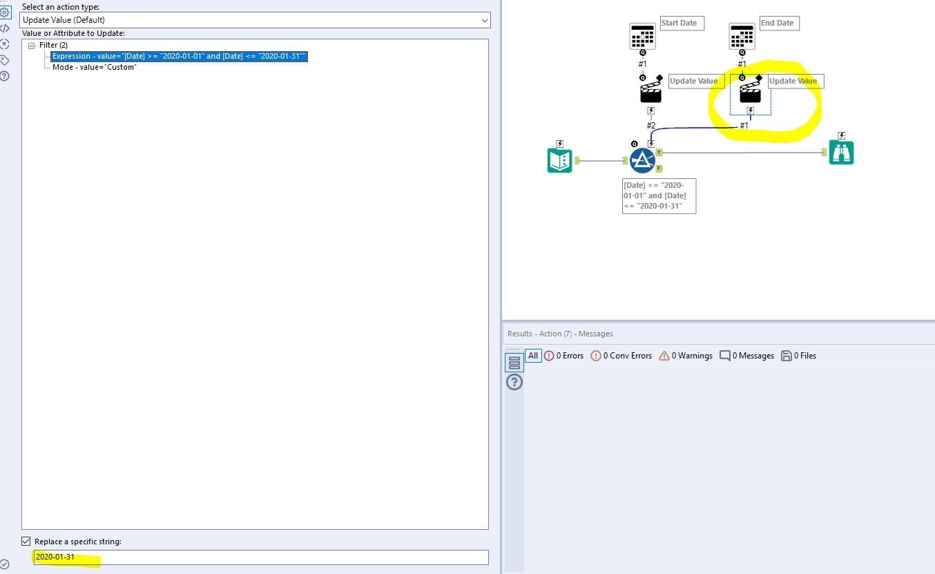 How to use Interface tool between dates? - Alteryx Community