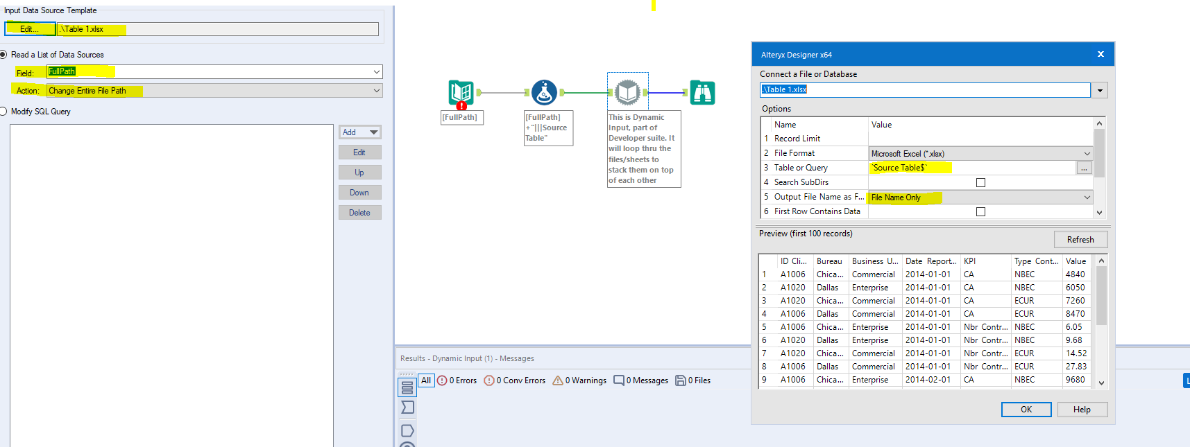 Pull one tab from multiple excel files into one wo... - Alteryx Community