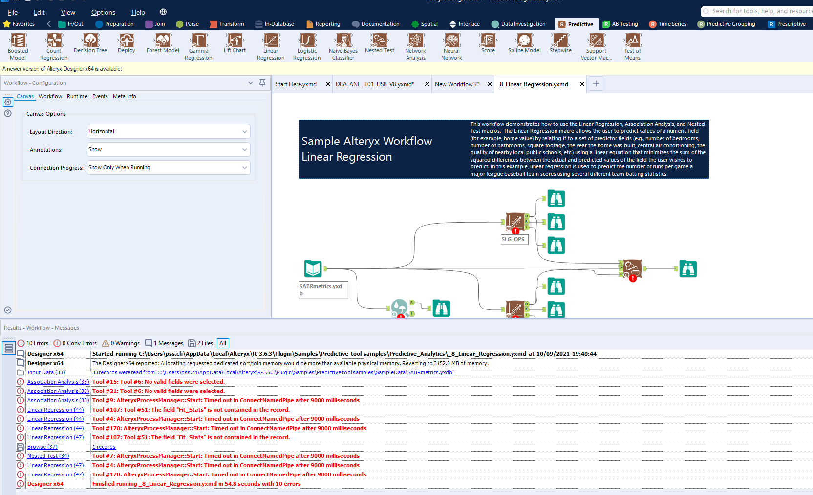 Predictive Tool Error - Alteryx Community