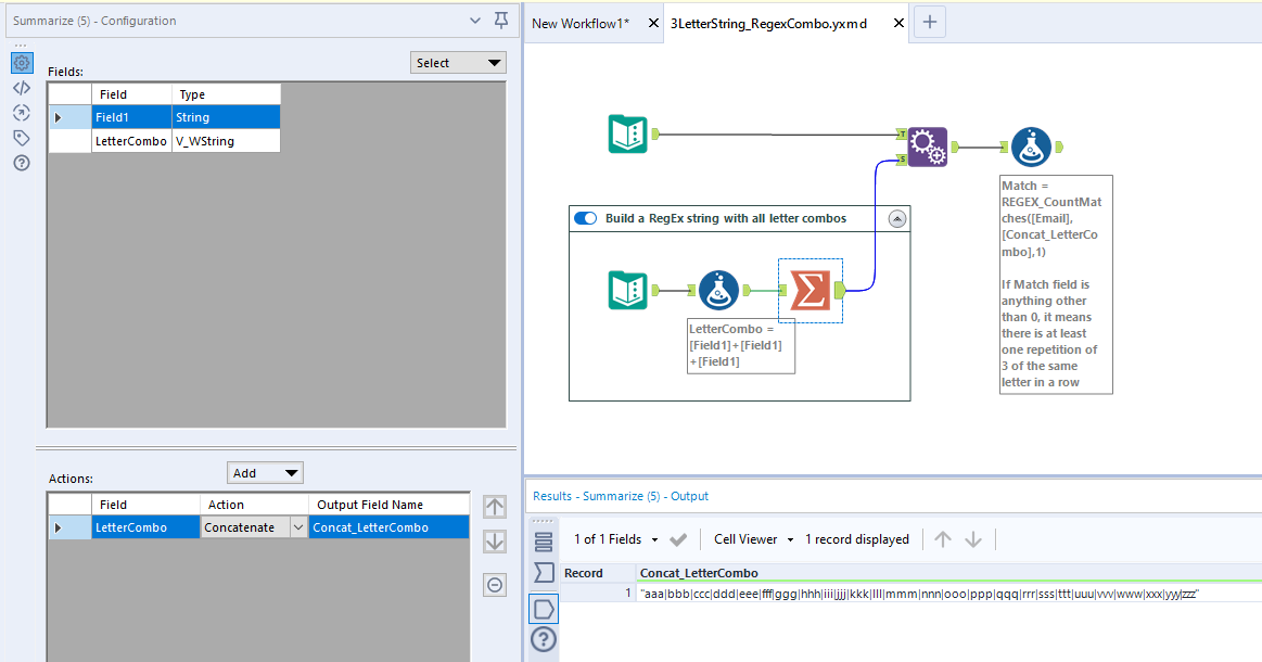 Solved: Repeating letters - Alteryx Community
