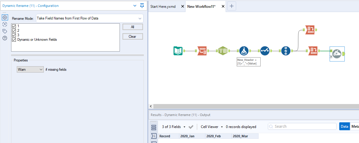 Solved: Rename field names with other rows - Alteryx Community