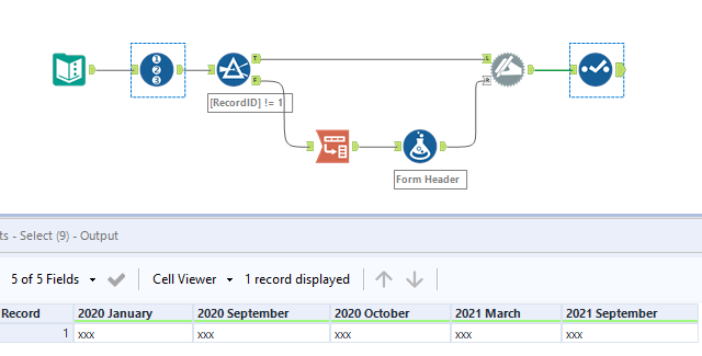 Solved Rename Field Names With Other Rows Alteryx Community 