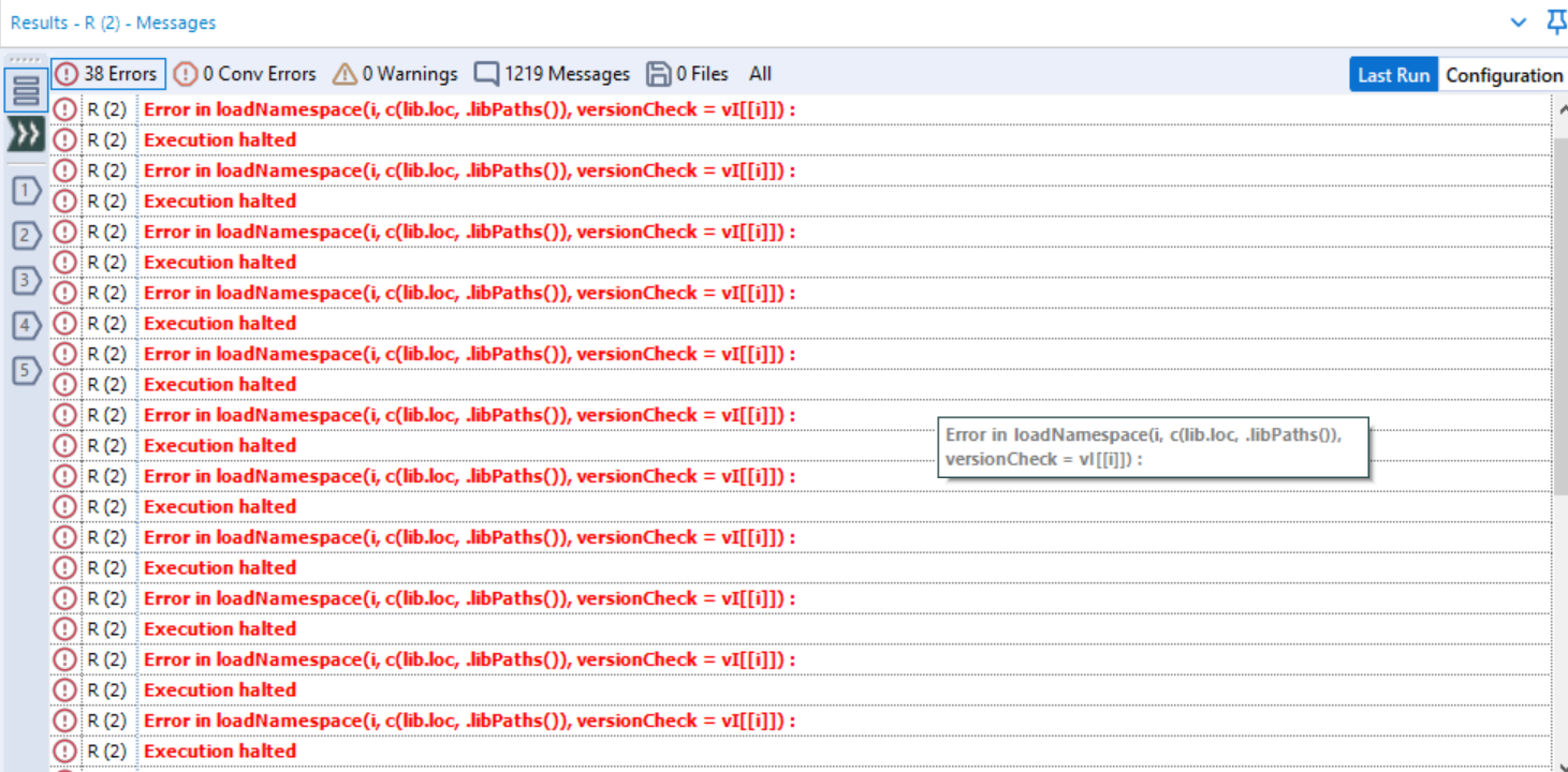 Error in installing packages on the R tool in Alte... - Alteryx Community