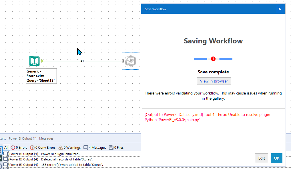 Power BI Output Error - When Saving to Gallery - Alteryx Community