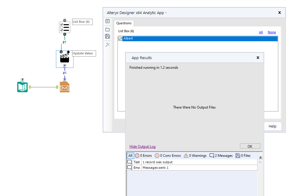 Solved: sending email - Alteryx Community