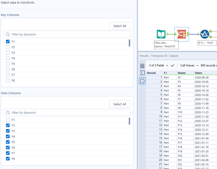 Changing date fields in header row in Alteryx Flow - Alteryx Community