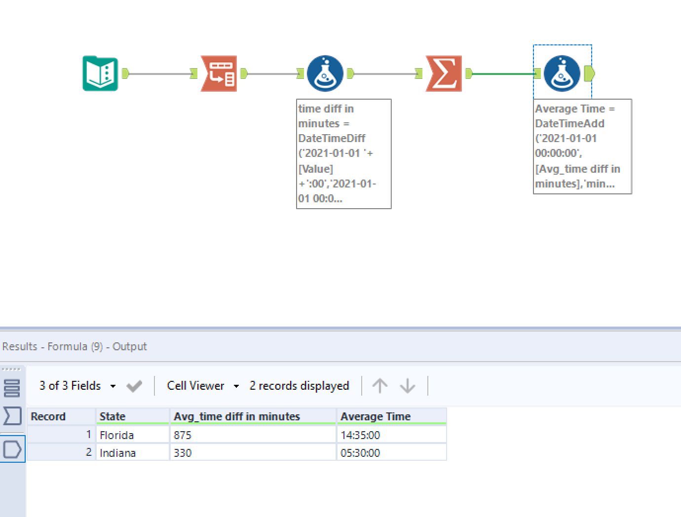 How do you find average time (of three times)? - Alteryx Community