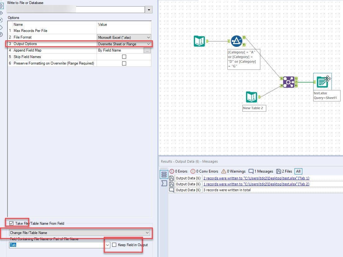 Solved: Alteryx Designer: How to output to Excel tabs base... - Alteryx Community