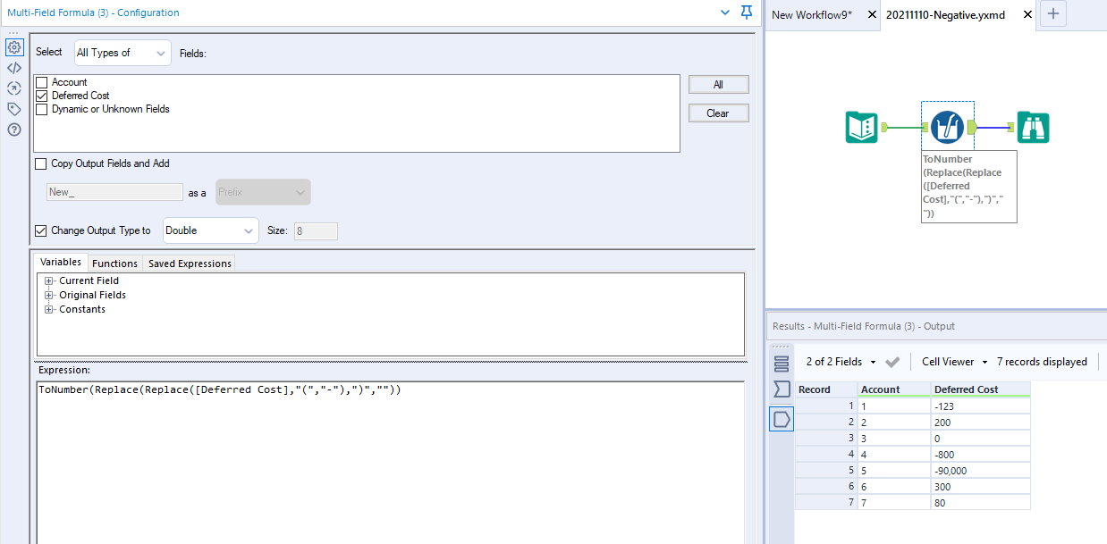 Solved: Split out number in parenthesis and replace with a... - Alteryx Community