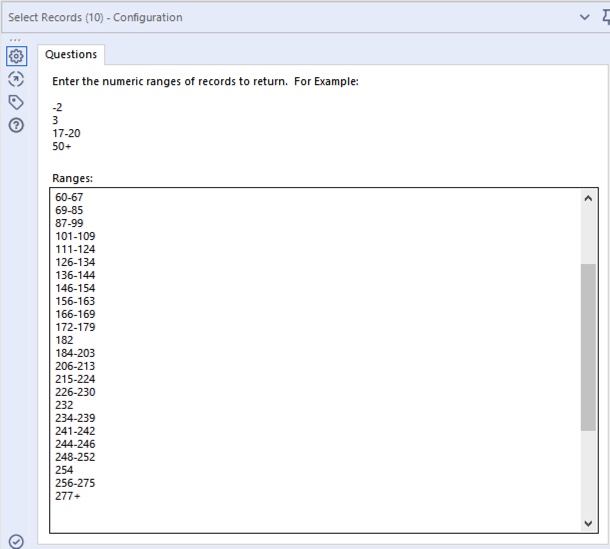 Solved: Select Records Tool- Parse Error - Alteryx Community