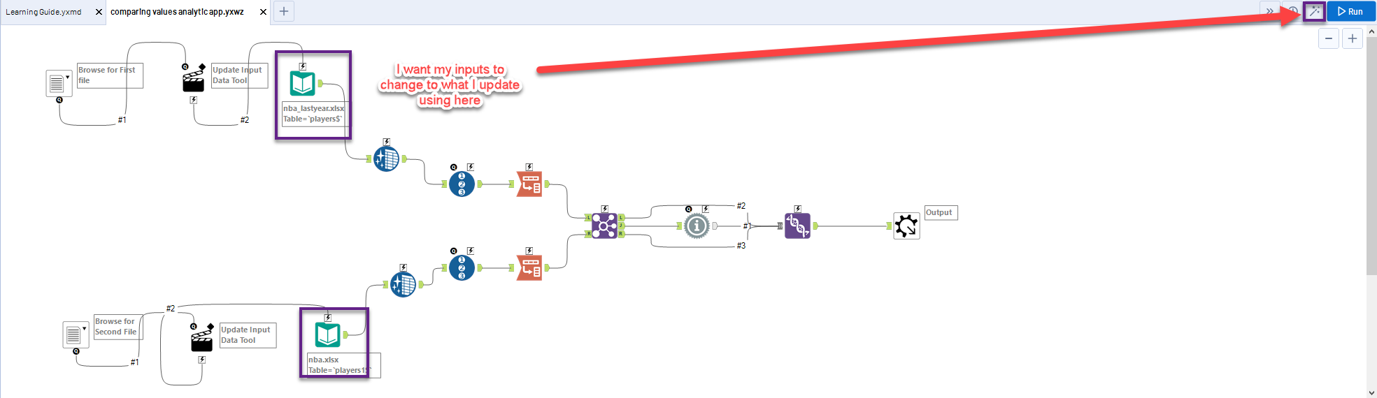 Solved: How to make analytic app run workflow in designer - Alteryx Community