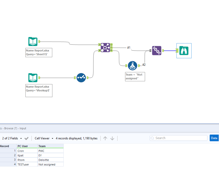 Solved: I need Help to Automate this IFERROR VLookup in Al... - Alteryx Community