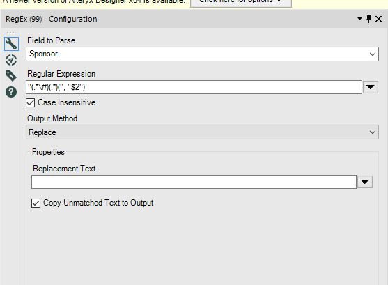 Solved: Regex - Fix names without removing space between n... - Alteryx Community