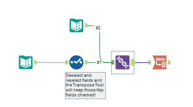Transpose Tool Resets after blank data flow? - Alteryx Community