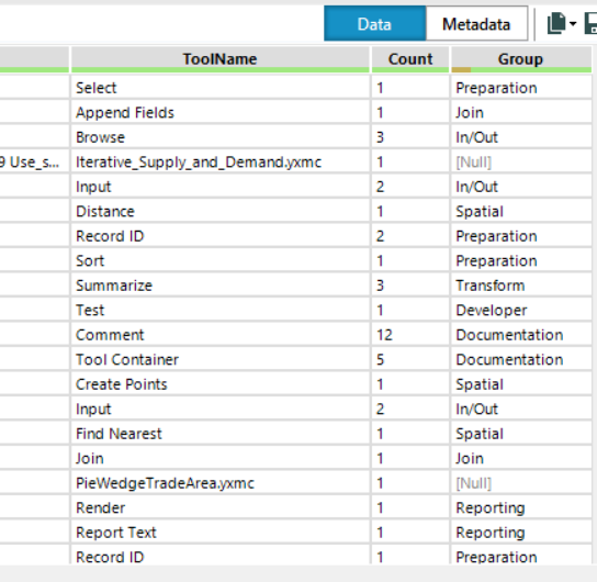 Solved: Parse yxmd as xml to see which tools are used in a... - Alteryx Community