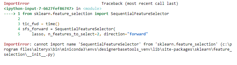 Issues with Python for Alteryx - Alteryx Community