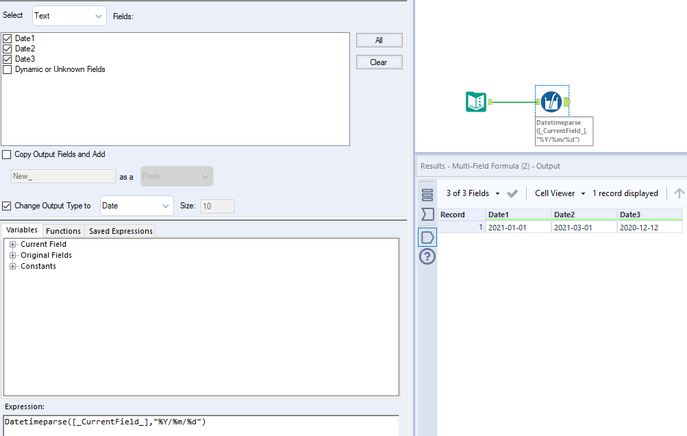 Multiple field format Changes String to date - Alteryx Community