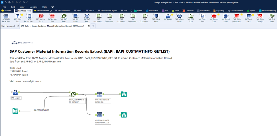 SAP Customer Material Information Records Extract ... - Alteryx Community