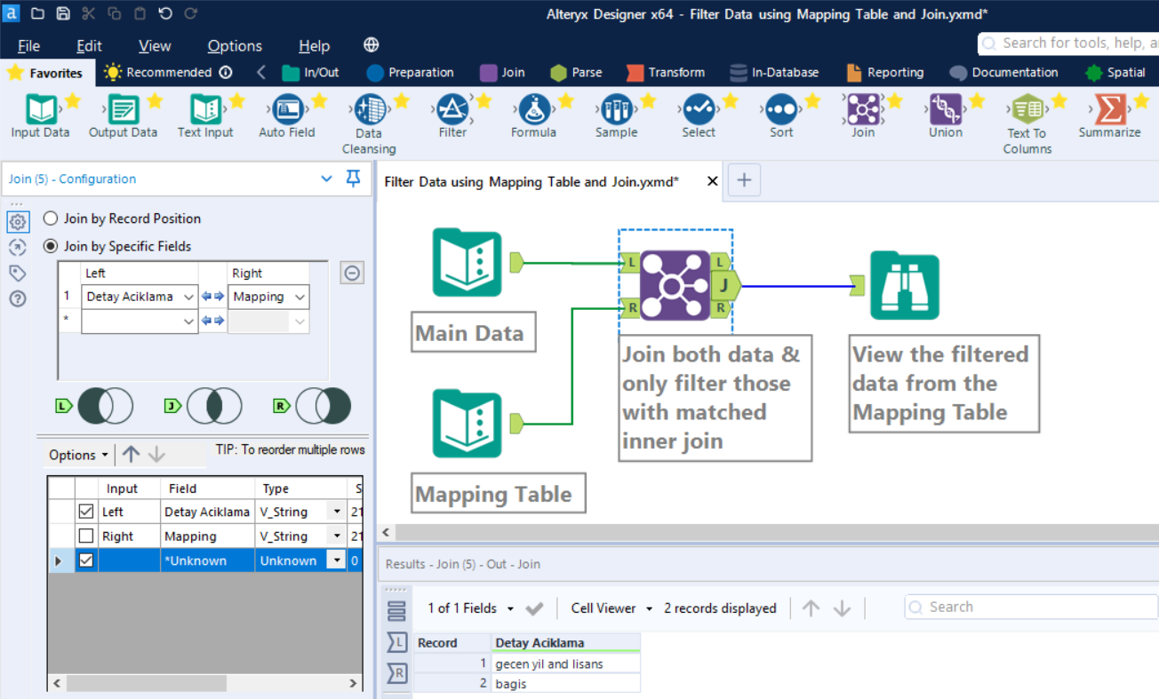 About using filter tool - Alteryx Community