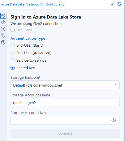 How to connect to Azure Data Lake (ADLS) Gen 2