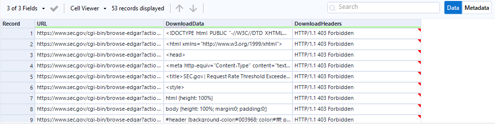 Using an Edgar API to Pull SEC data Into Alteryx U... - Alteryx Community