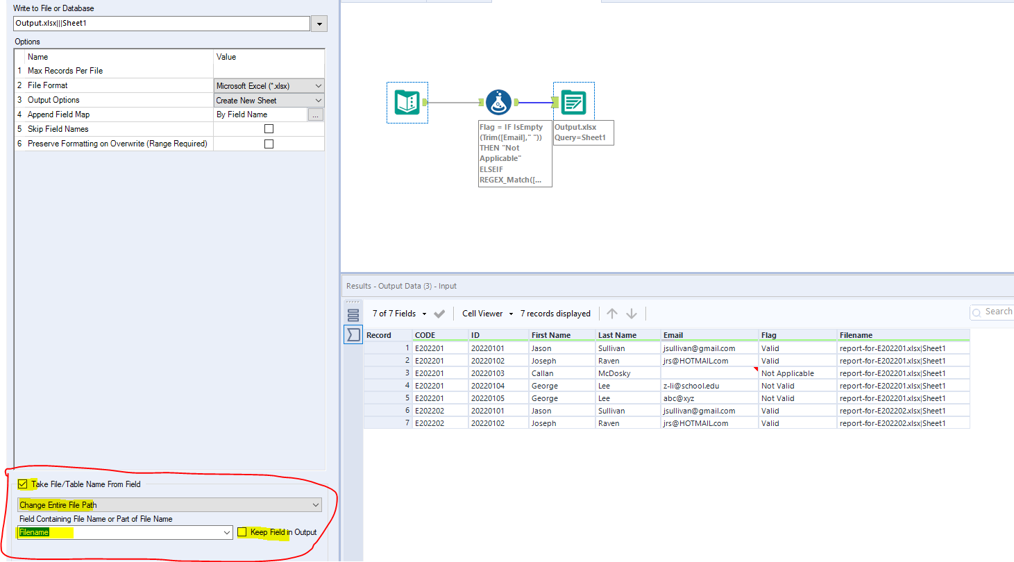 Solved: Validate email address with Formula tool and outpu... - Alteryx Community