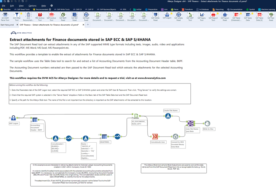 SAP General Ledger - Extract attachments for Fina... - Alteryx Community