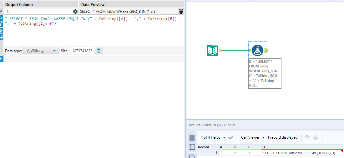 How to add a query to the Formula tool? - Alteryx Community
