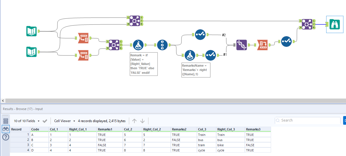 Comparison of two data files - Alteryx Community