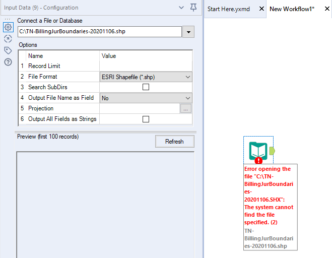 Error Opening SHP File - Cannot Find File - Alteryx Community