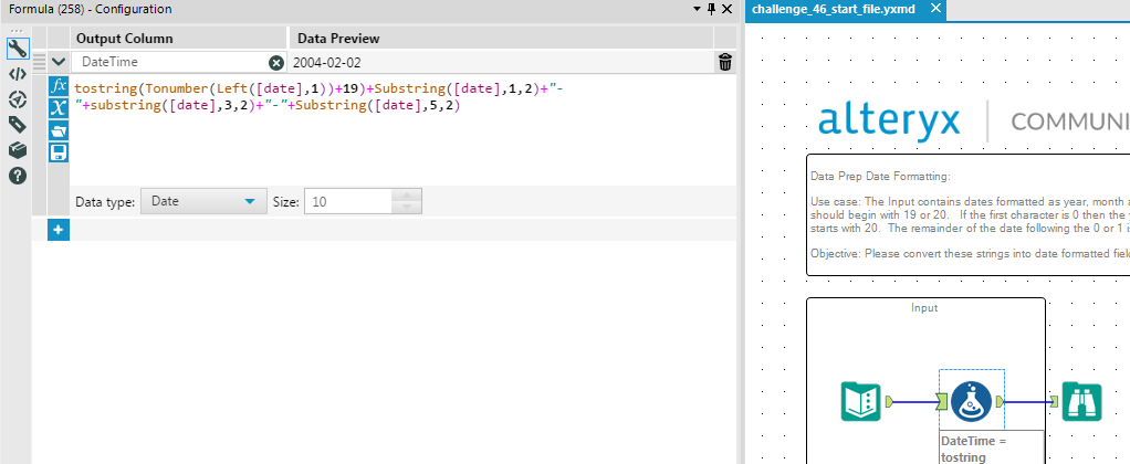 Challenge #46: Formatting a Date from an Integer - Alteryx Community