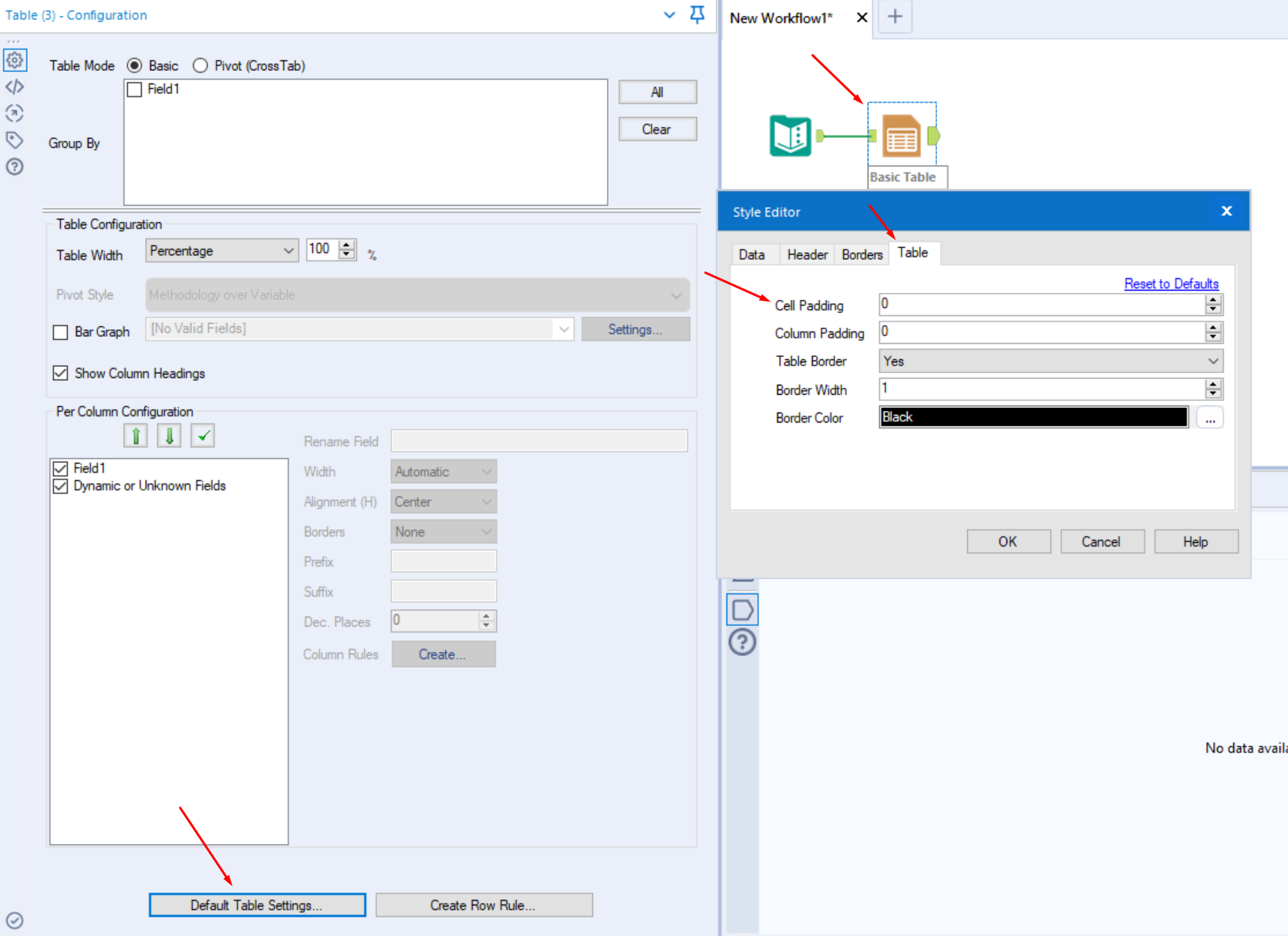 How to add cell padding in Vertical Layout Tool. C... - Alteryx Community