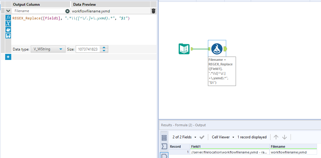 Solved: Regex to extract .yxmd filenames - Alteryx Community