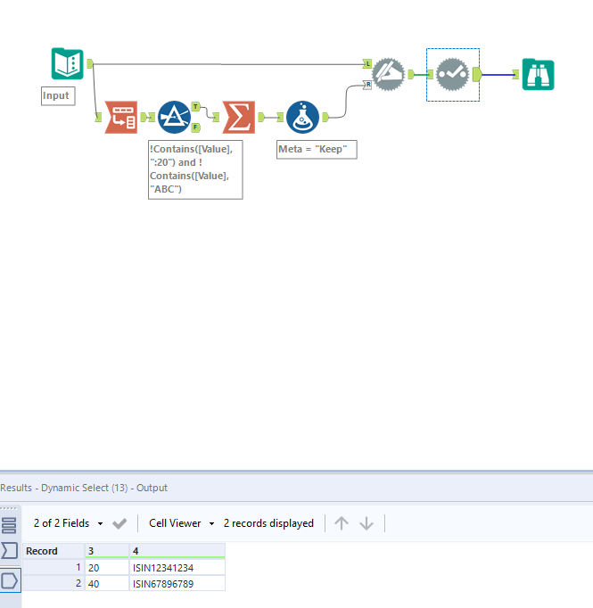 Solved: Removing columns based on condition in cells - Alteryx Community