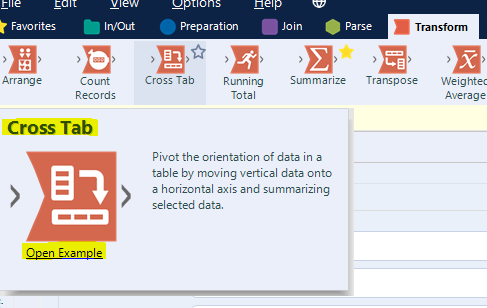 Solved: Transpose vs. Crosstab - Alteryx Community