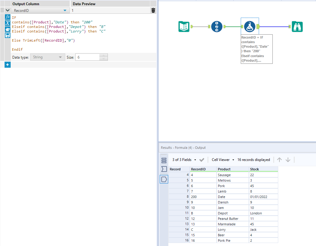 Solved: RecordID problems - Alteryx Community