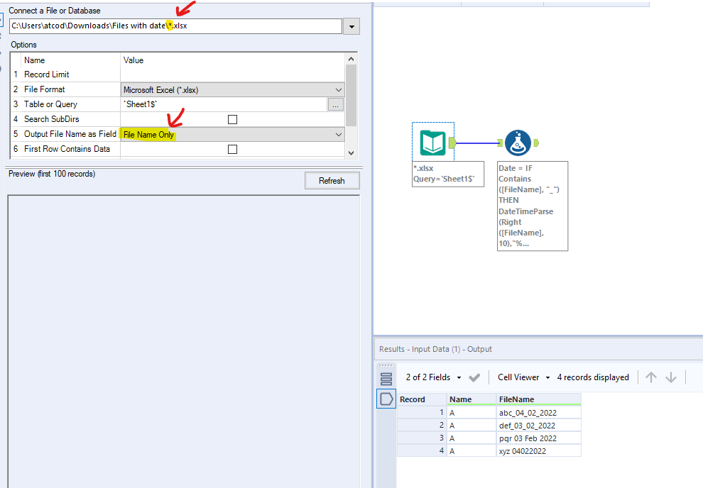 Dynamic Input file - Alteryx Community