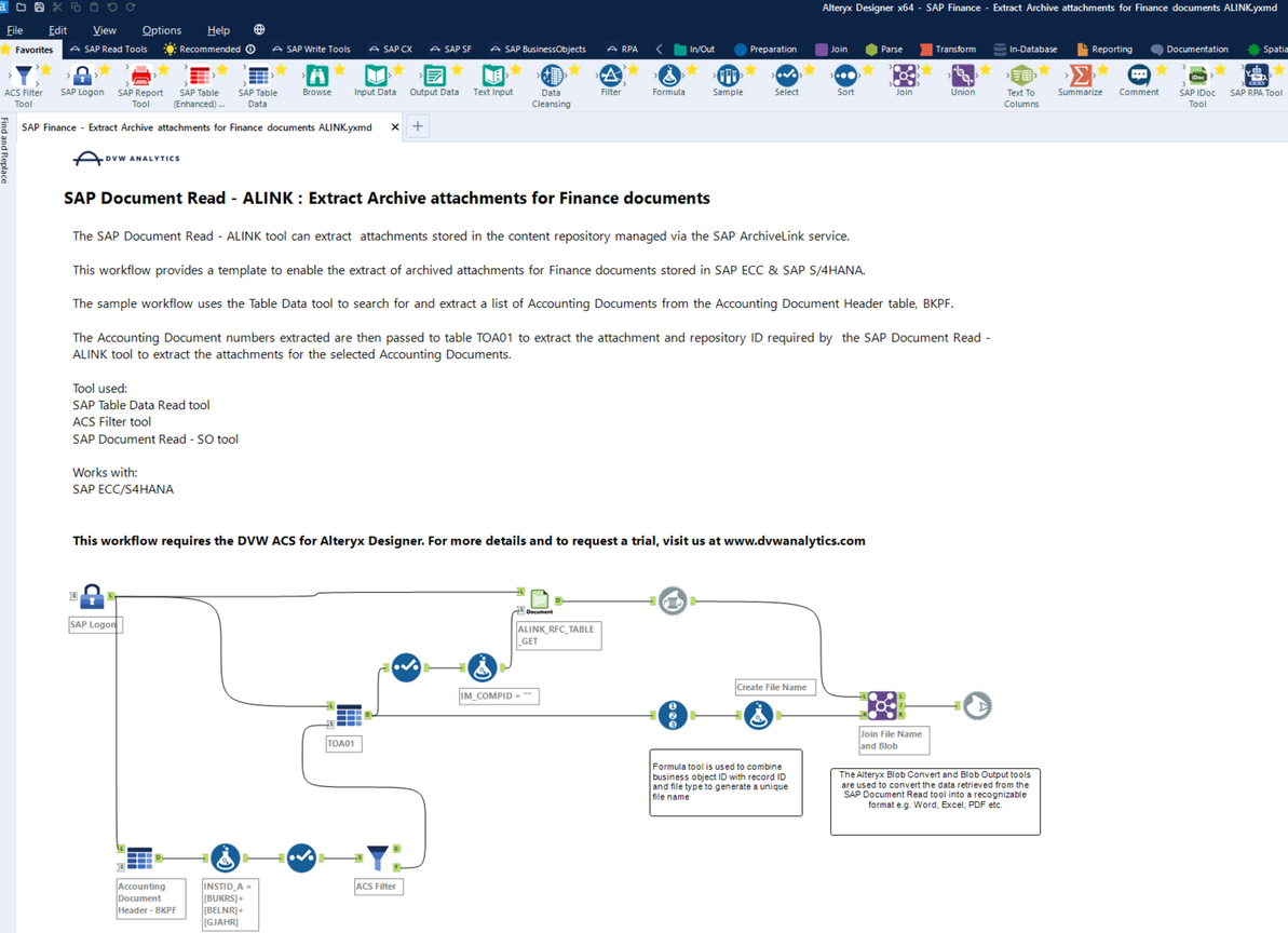 SAP Finance - Extract Archive (ALINK) attachments ... - Alteryx Community