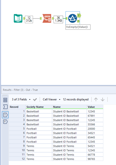 Solved: Accounting for missing Values & Transposing Data - Alteryx Community