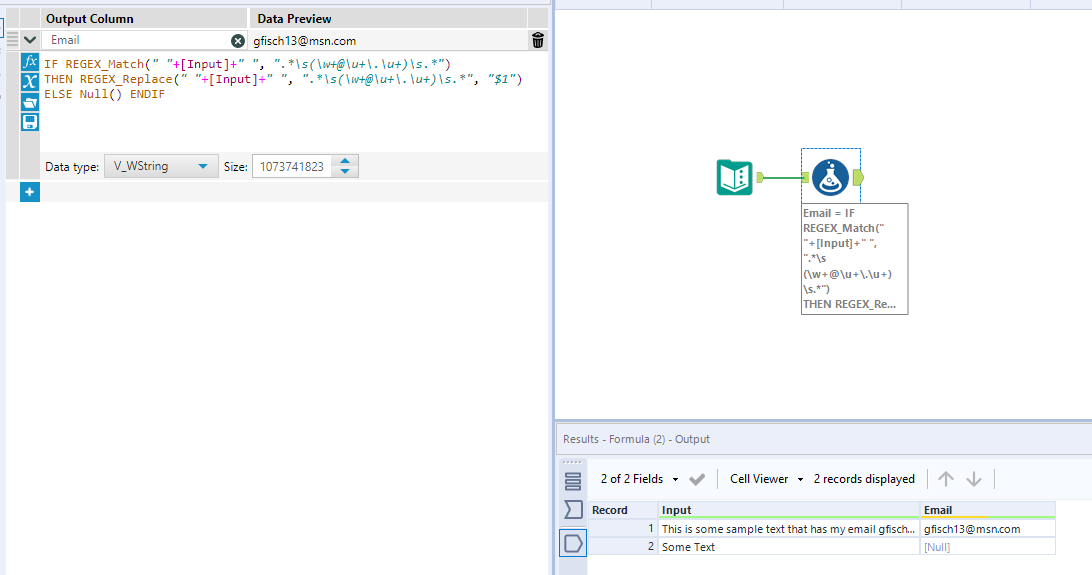 Solved: Searching for an email address within a text field - Alteryx Community