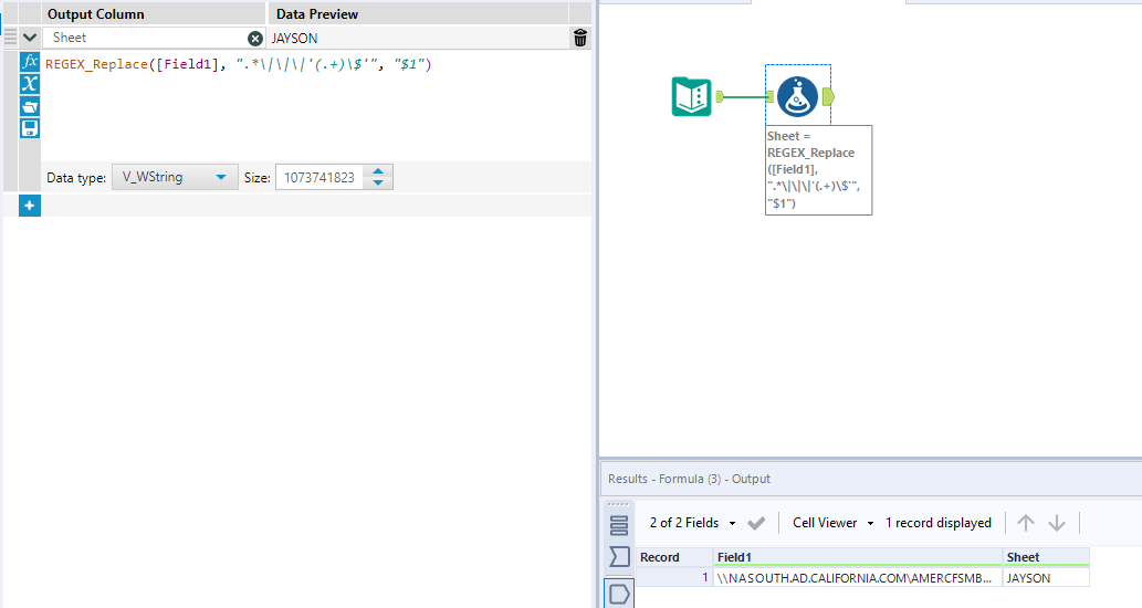 Solved: Extracting the Name in the Full Path - Alteryx Community