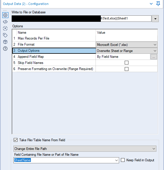 Output to multiple sheets after removing the previ... - Alteryx Community