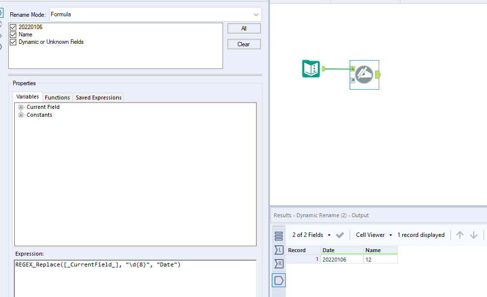 Solved: Changing field name - Alteryx Community