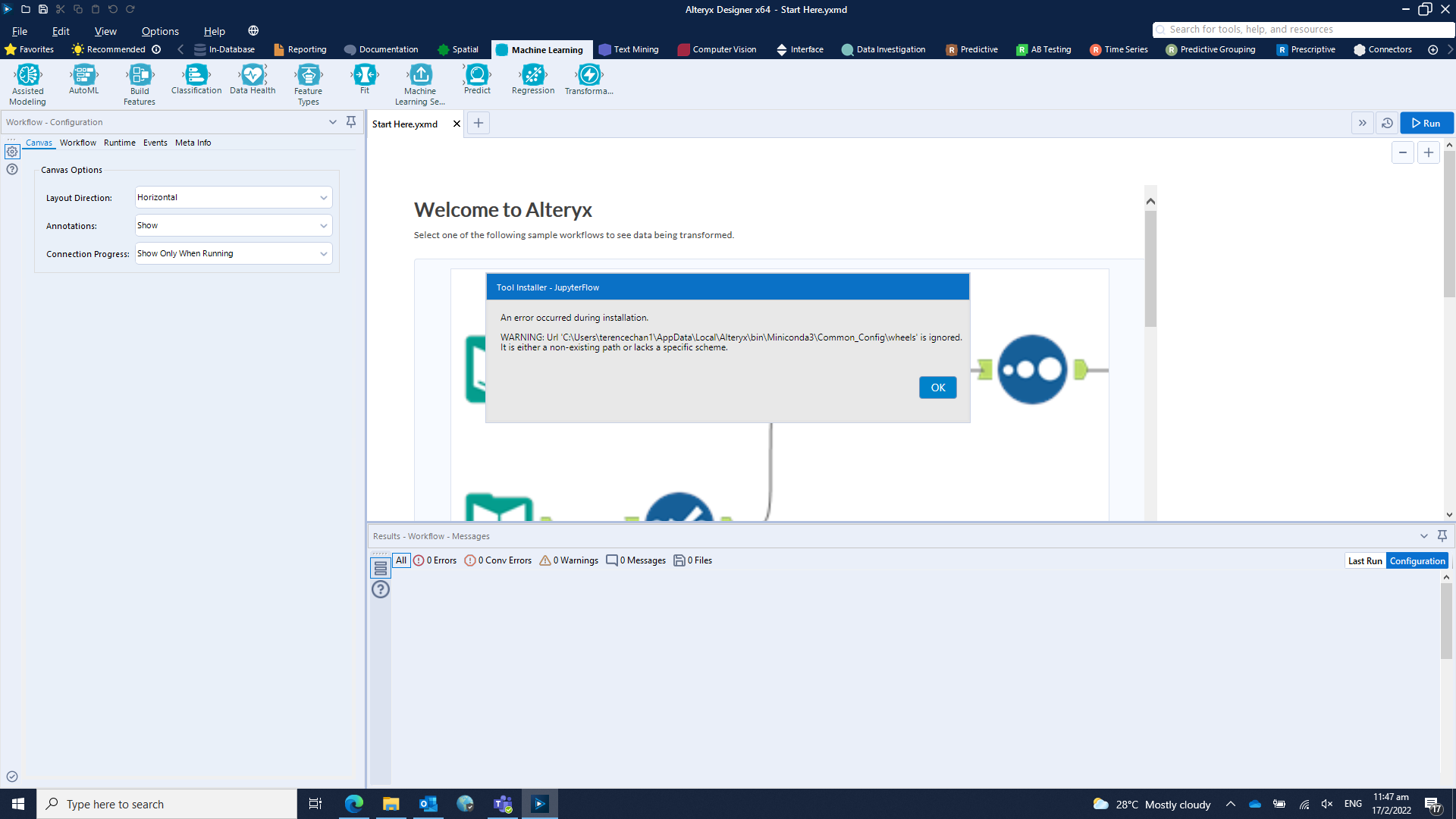 Solved: Create New Virtual Environment for Python in Desig... - Alteryx ...